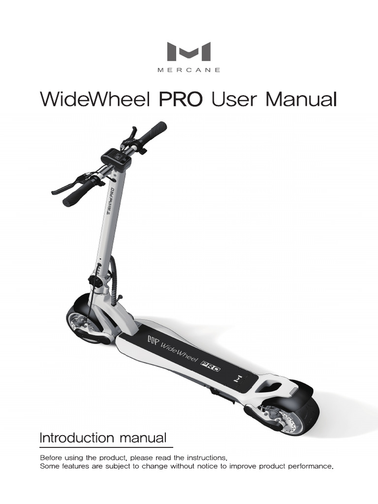 Mercane WideWheel PRO Data Sheet | PDF