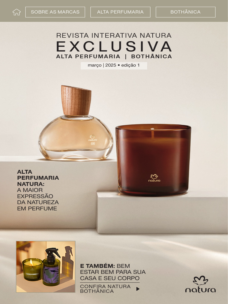 Alta Perfumaria Natura Bothânica | PDF | Perfume | Resina