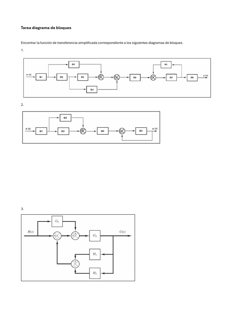 Tarea Diagrama de Bloques | PDF