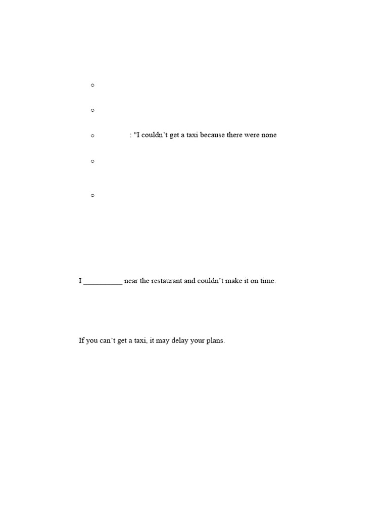 U2 A2 Vocabulary Explanations For Being Late and Exercises | PDF ...