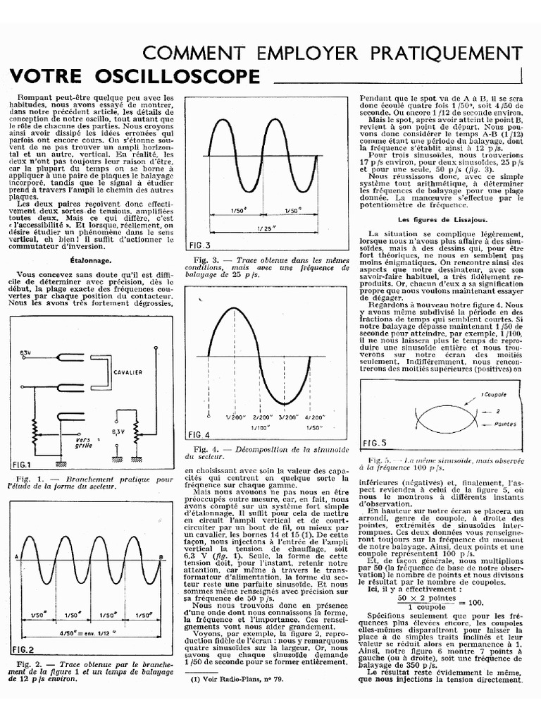 Utilisation Oscillo | PDF