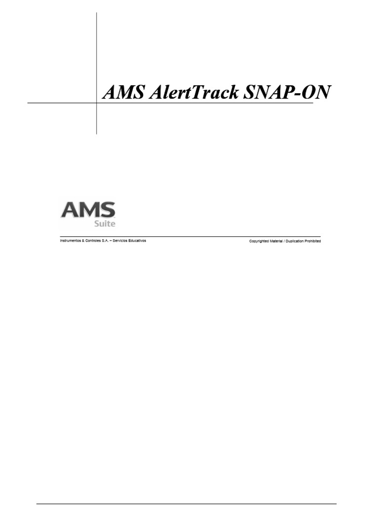 AMS - 05 Alert Track | PDF | Informática