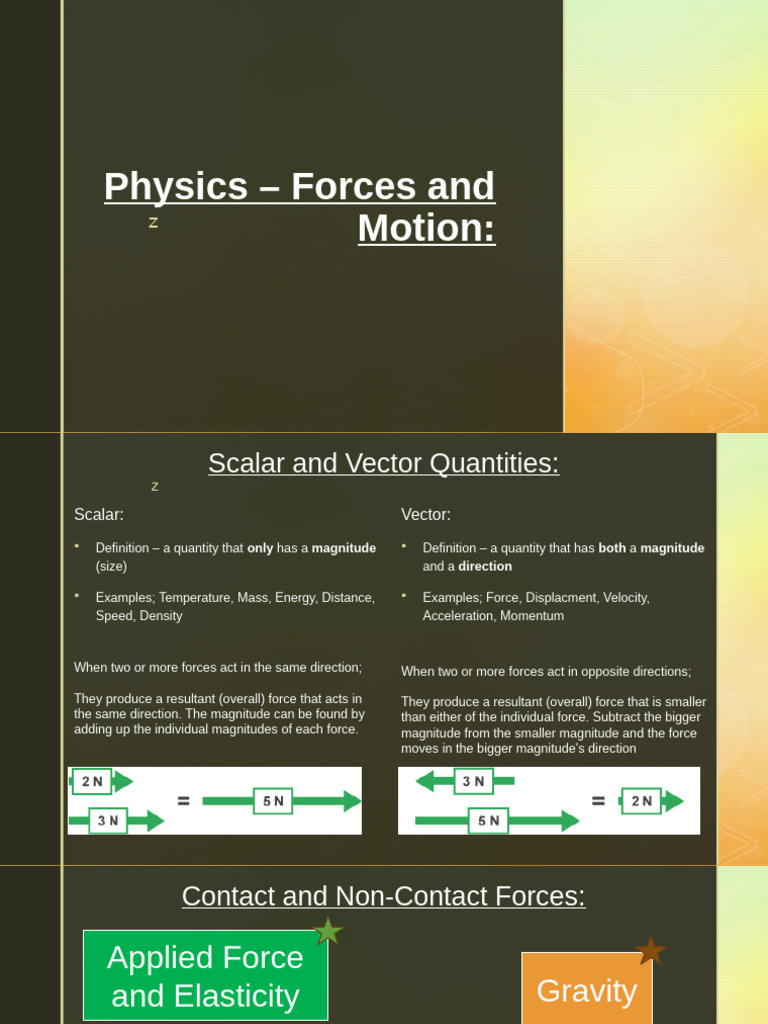 AQA GCSE COMBINED SCIENCE Physics - Forces and Motion | PDF