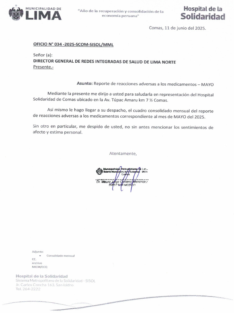 Oficio #034 - 2025 | PDF