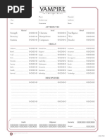 VTM 5e Character Sheet | PDF
