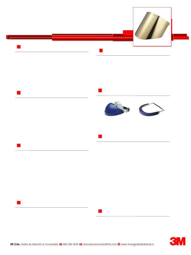 Visores Tuffmaster 3M: Protección Total | PDF | Casco