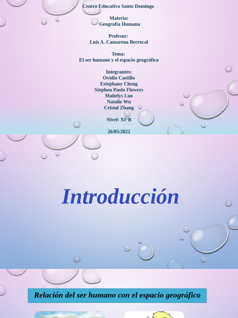 GEOGRAFÍA El Ser Humano y El Espacio Geográfico | PDF