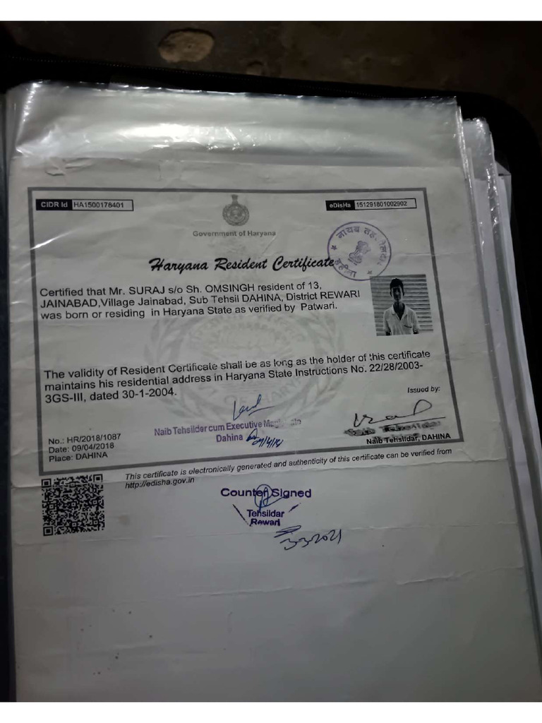 Haryana Resident | PDF