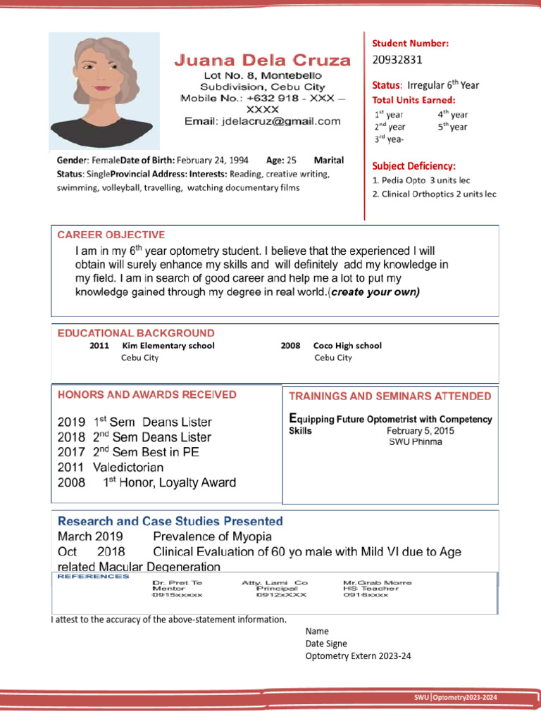 Externs CV 2023 | PDF