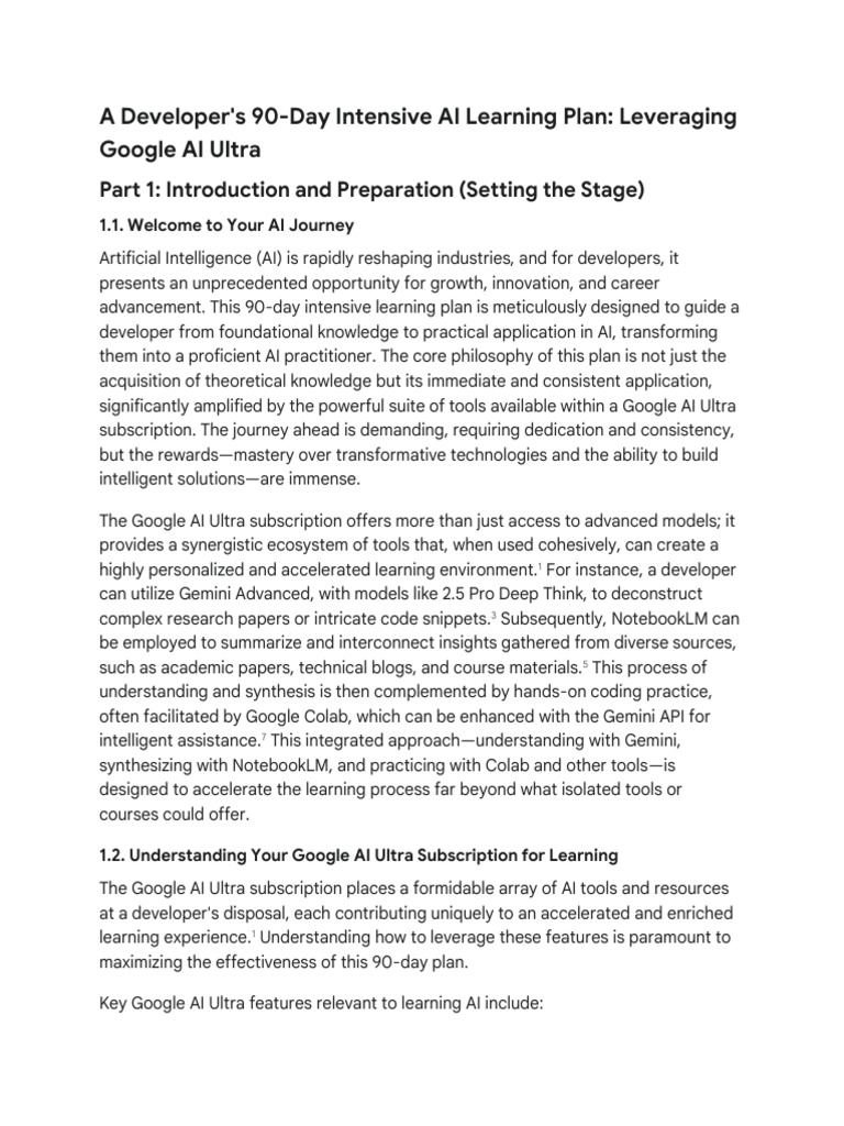 AI Learning Plan, 2 Hours - Day | PDF | Receiver Operating Characteristic | Eigenvalues And ...