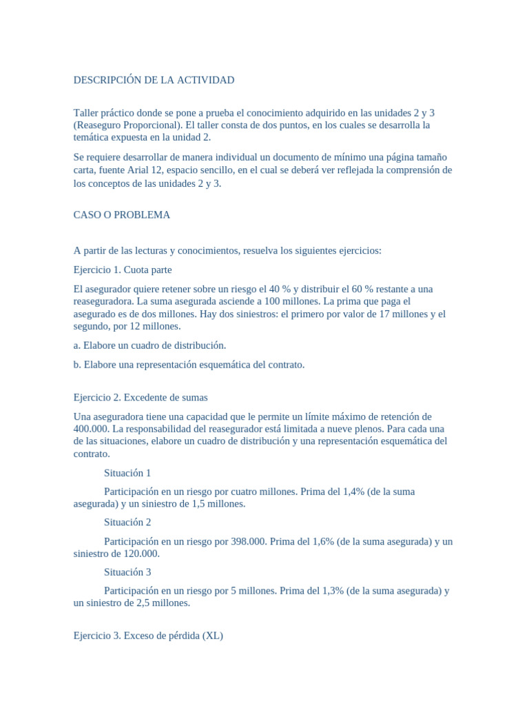 Técnicas de Distribución de Riesgos | PDF | Reaseguro