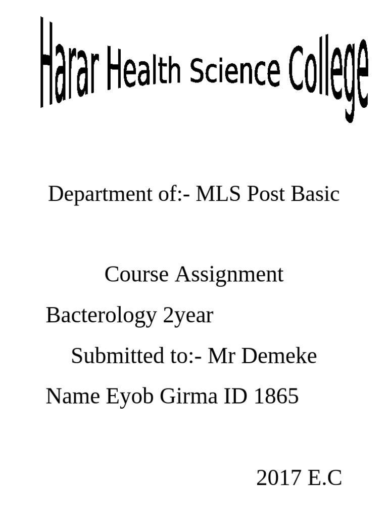 Department of MLS | PDF