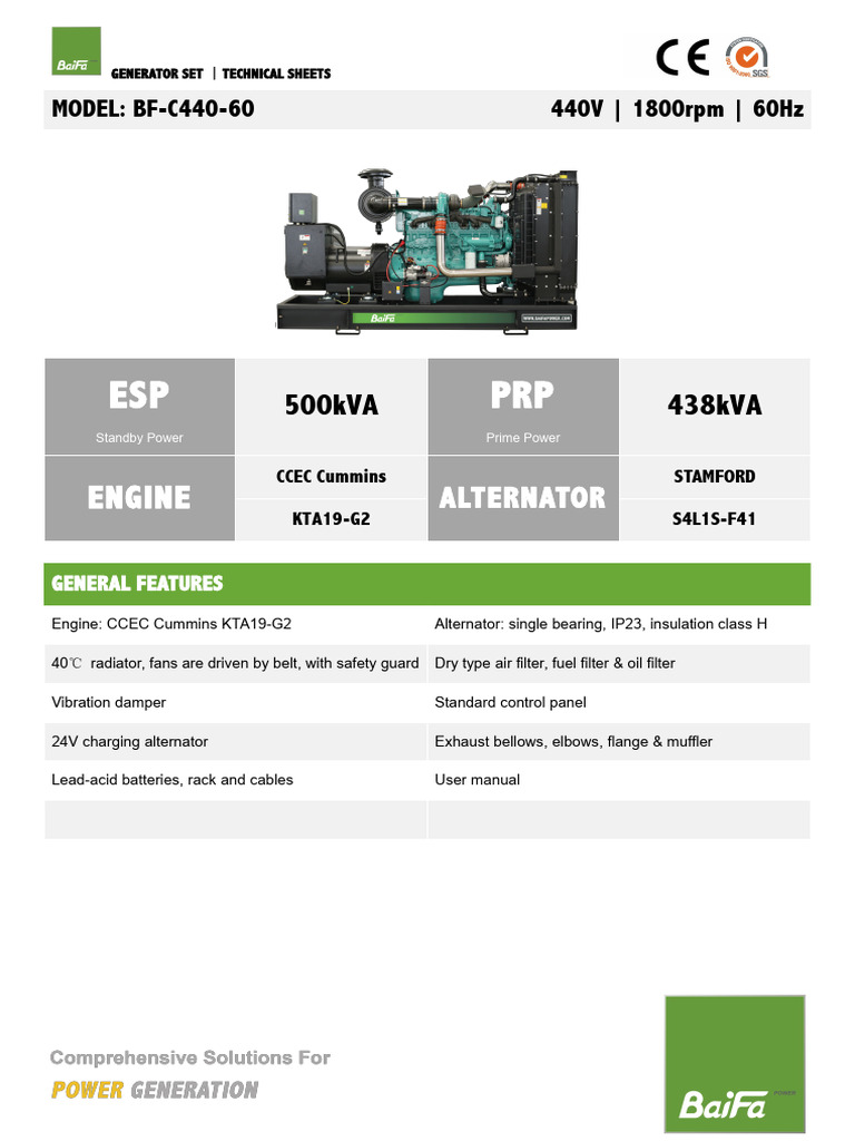 ESP PRP: Engine | PDF | Electric Generator | Electric Power