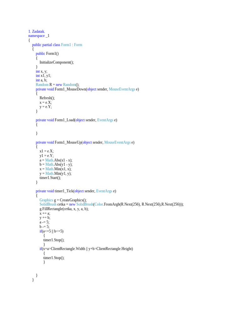 Domaci Informatika, Luka Smiljanic 1D | PDF | Computer Programming