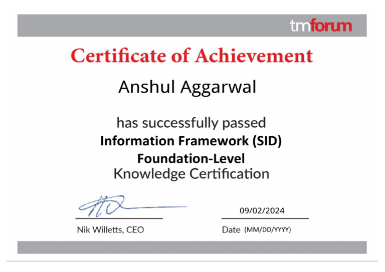 Exam Information Framework (SID) Fundamentals | PDF