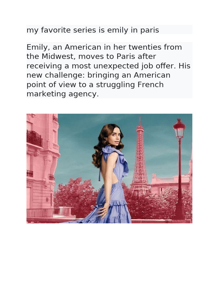 Emily in Paris: An American's Journey | PDF