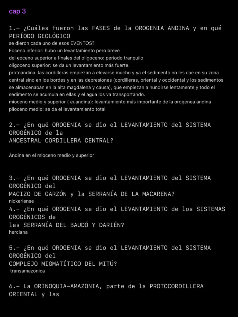 Cap 3 | PDF | Andes | Montañas