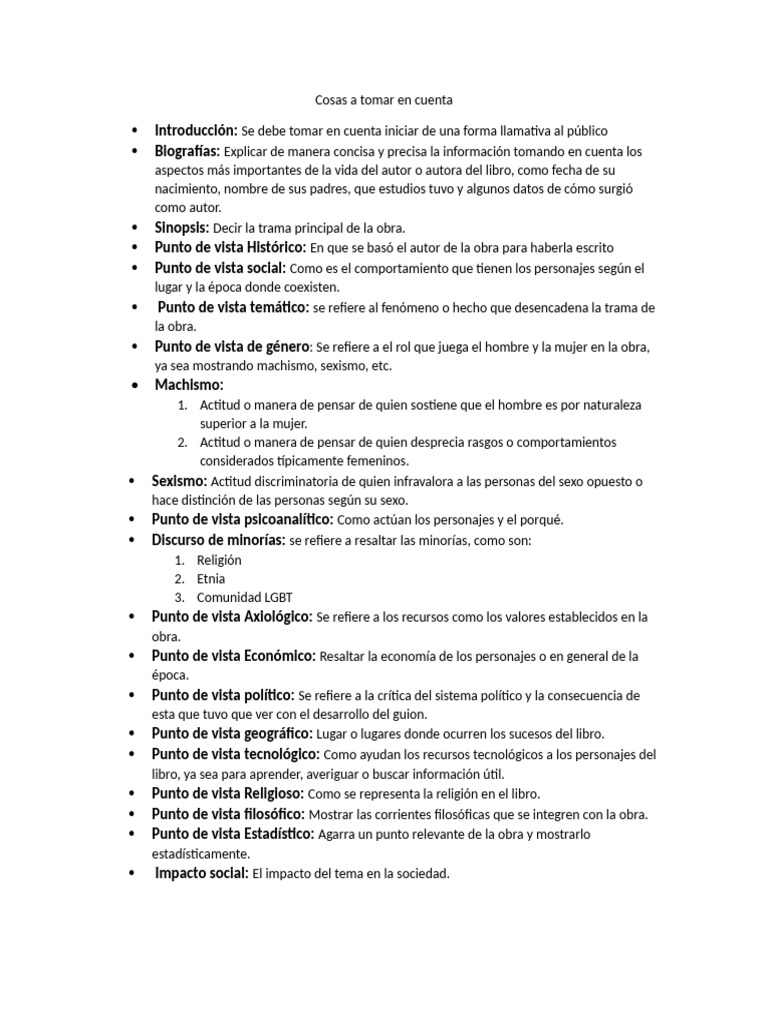 Puntos de Vista de La Obra Literaria | PDF