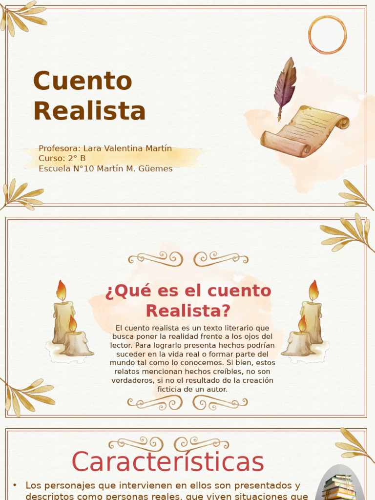 Cuento Realista | PDF | Cuentos | Narración