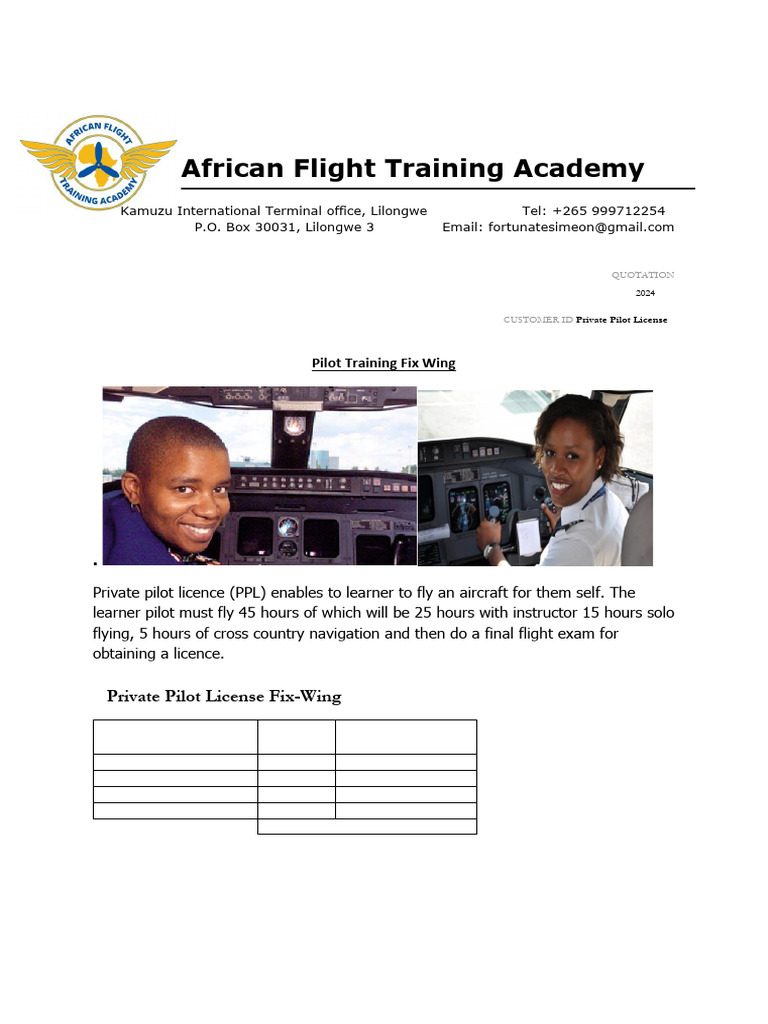 PPL Cost Afta Malawi Currency April 2024 . . . . . . | PDF