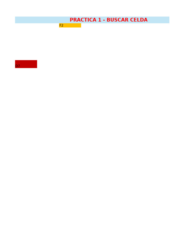 Practica 1 - Buscar Celdas y Rangos | PDF