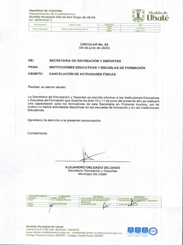 Circular Informativa | PDF