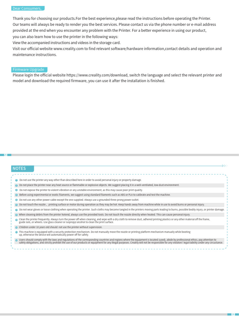 Creality CR-10 Smart Manual | PDF | Printer (Computing) | Manufactured Goods