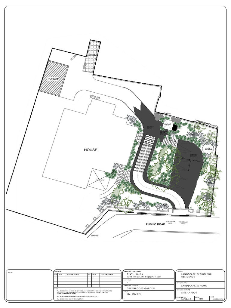 Landscape Scheme For Residence - MR - Ismael | PDF | Landscape
