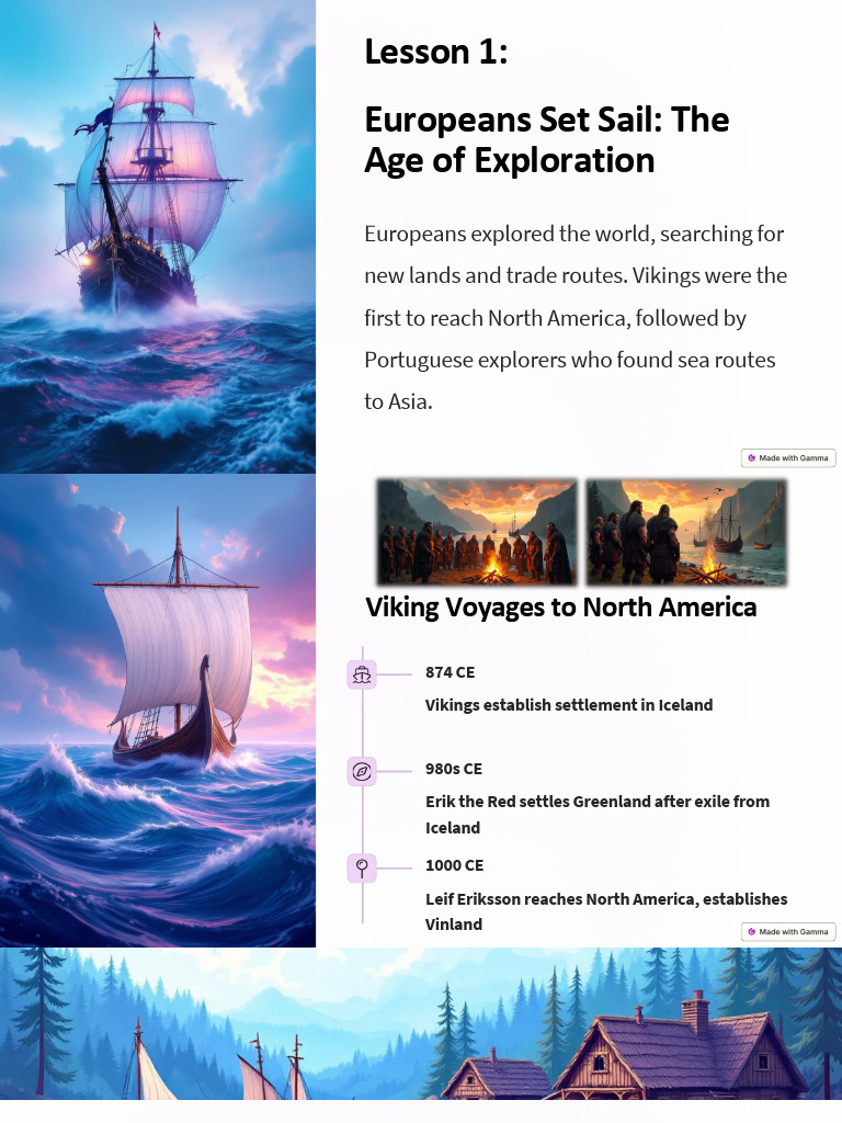 European Exploration: Vikings to Portugal | PDF | Water Transport