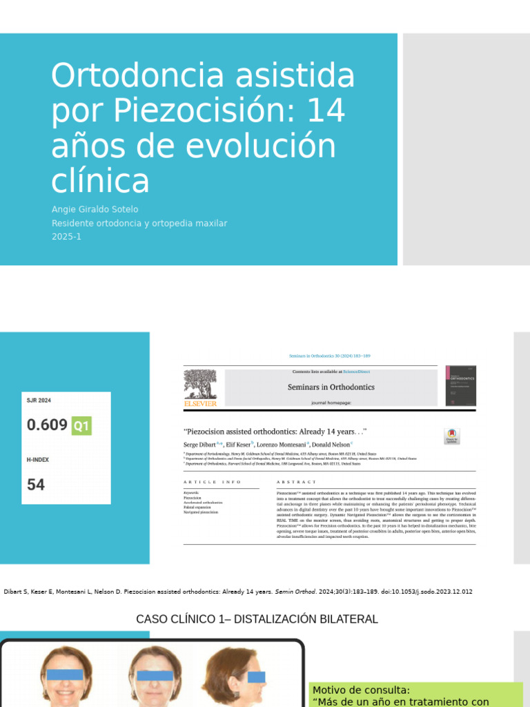Ortodoncia Asistida Por Piezocisión | PDF | Especialidades Medicas ...