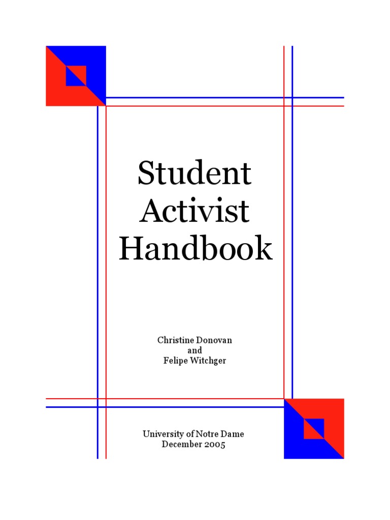 Student Activist Handbook | PDF | Fundraising | Facilitator