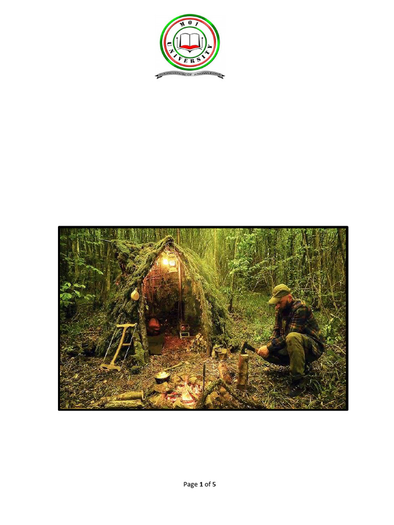 BTT 224 - Bushcraft Course Outline | PDF | Survival Skills