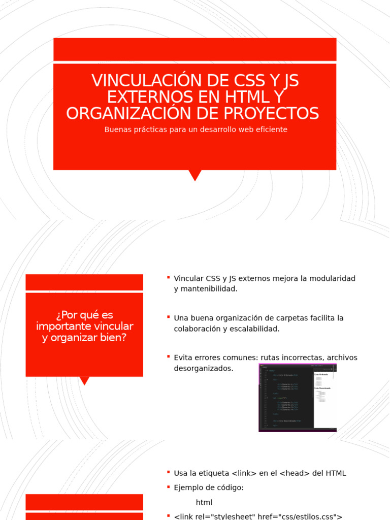 Vinculación de Css y Js Externos en HTML | PDF | HTML | Programación de computadoras