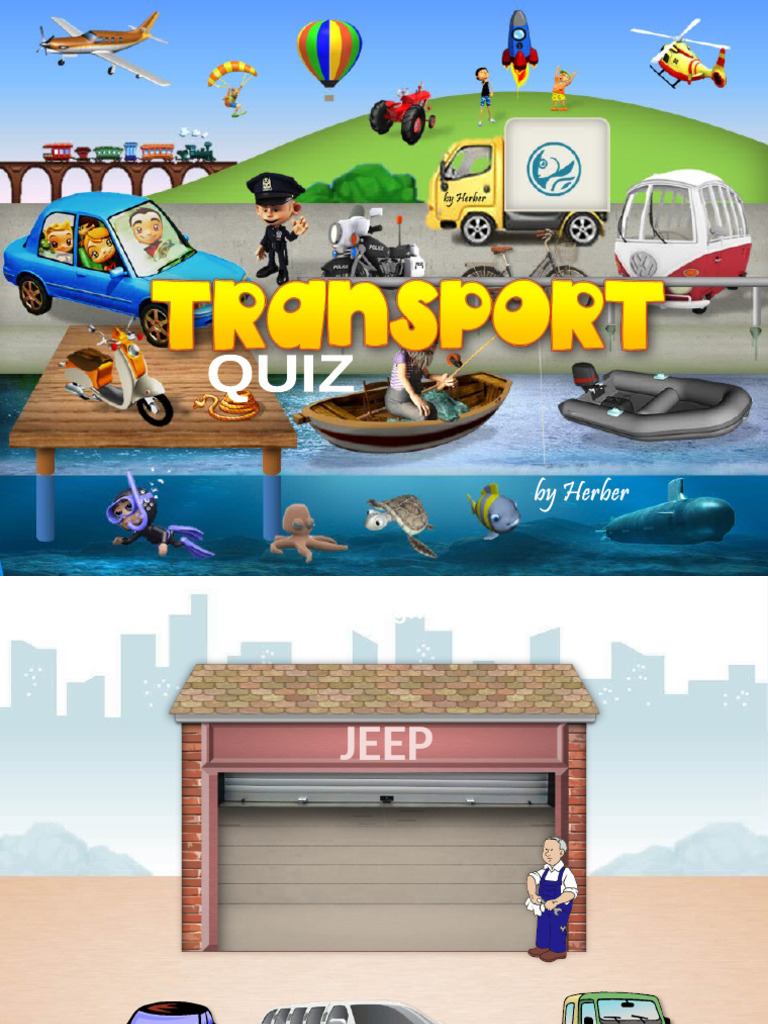 Transports PPT Fun Activities Games Games 42792 | PDF
