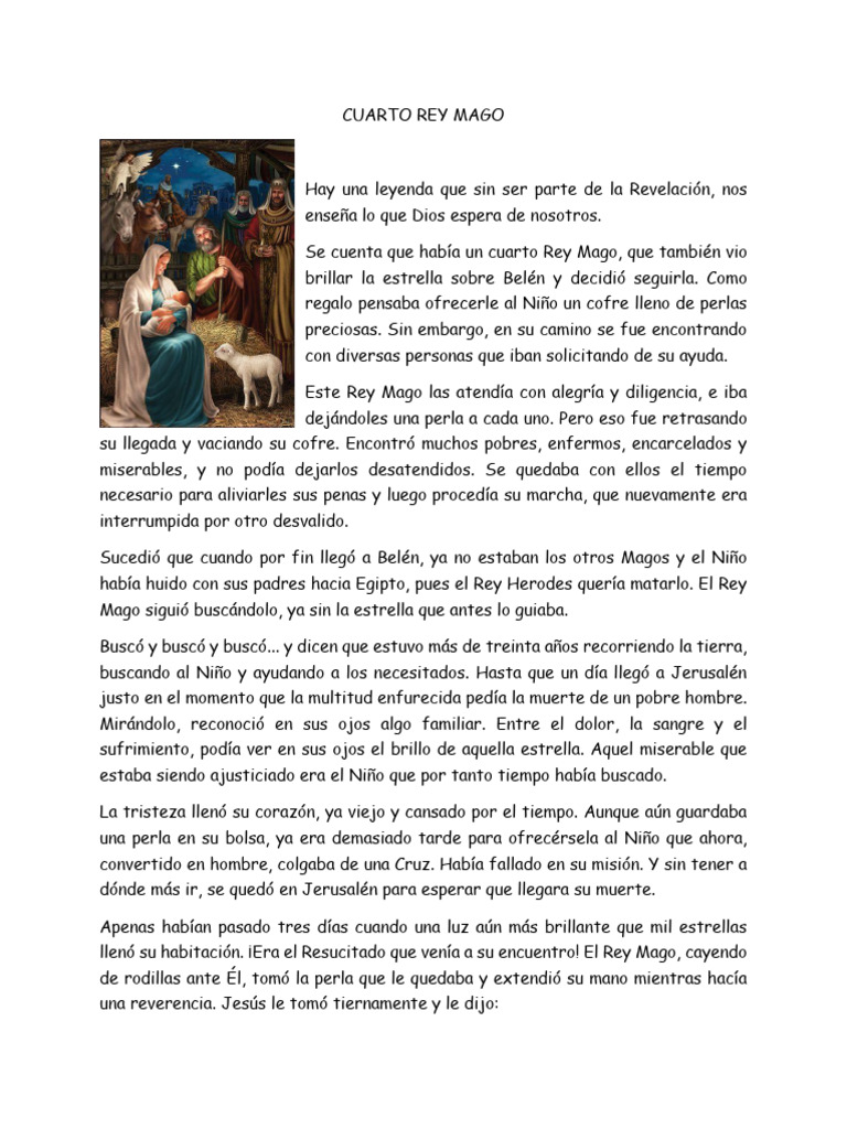 Cuarto Rey Mago | PDF | Reyes Magos