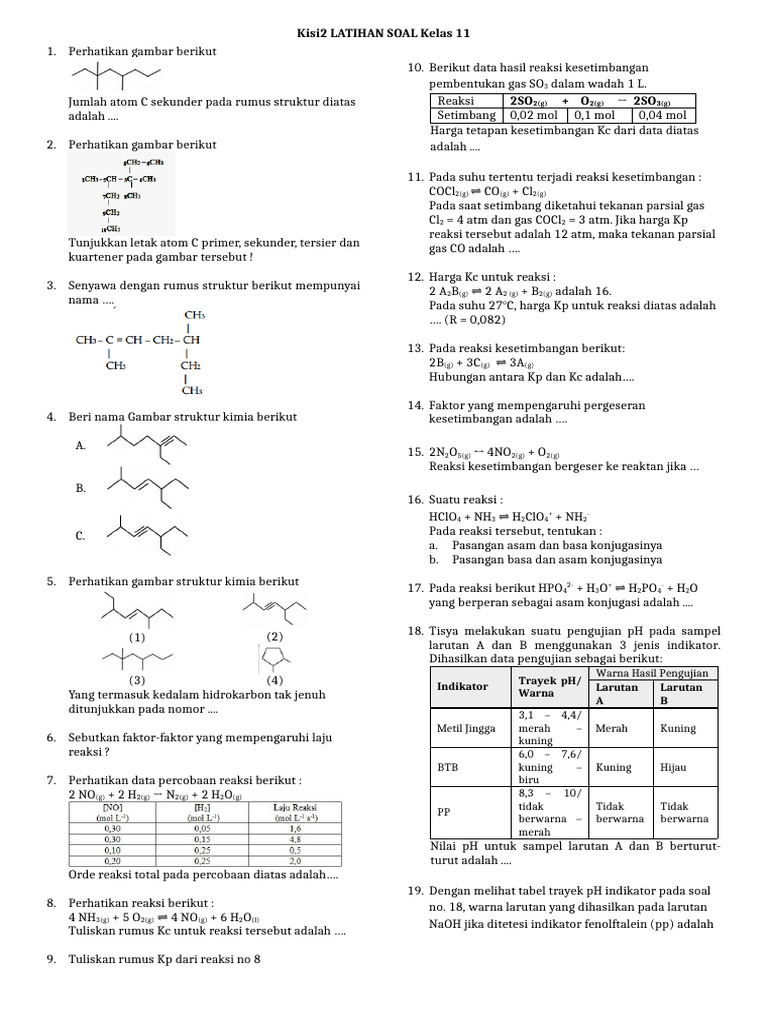 Kisi2 ASAT Kelas 11 | PDF