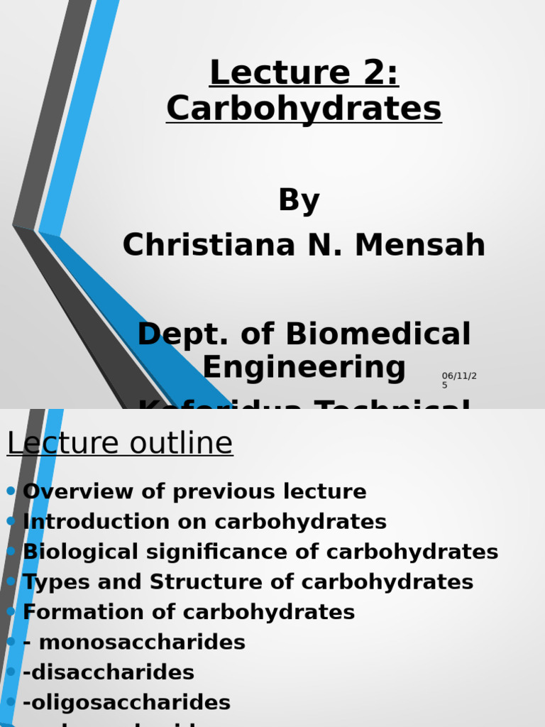 Carbohydrates 2025-1 CNM | PDF | Carbohydrates | Glucose