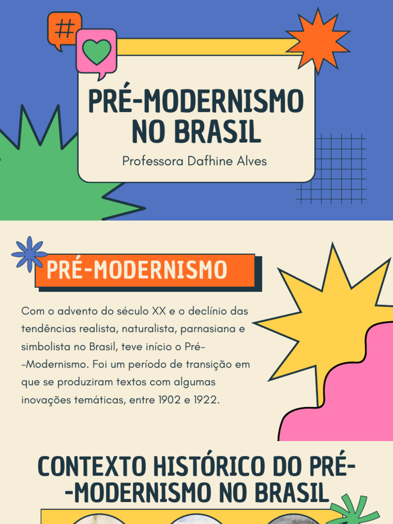 SLIDES - Pré-Modernismo - 3 Série - Ens Médio | PDF | Brasil