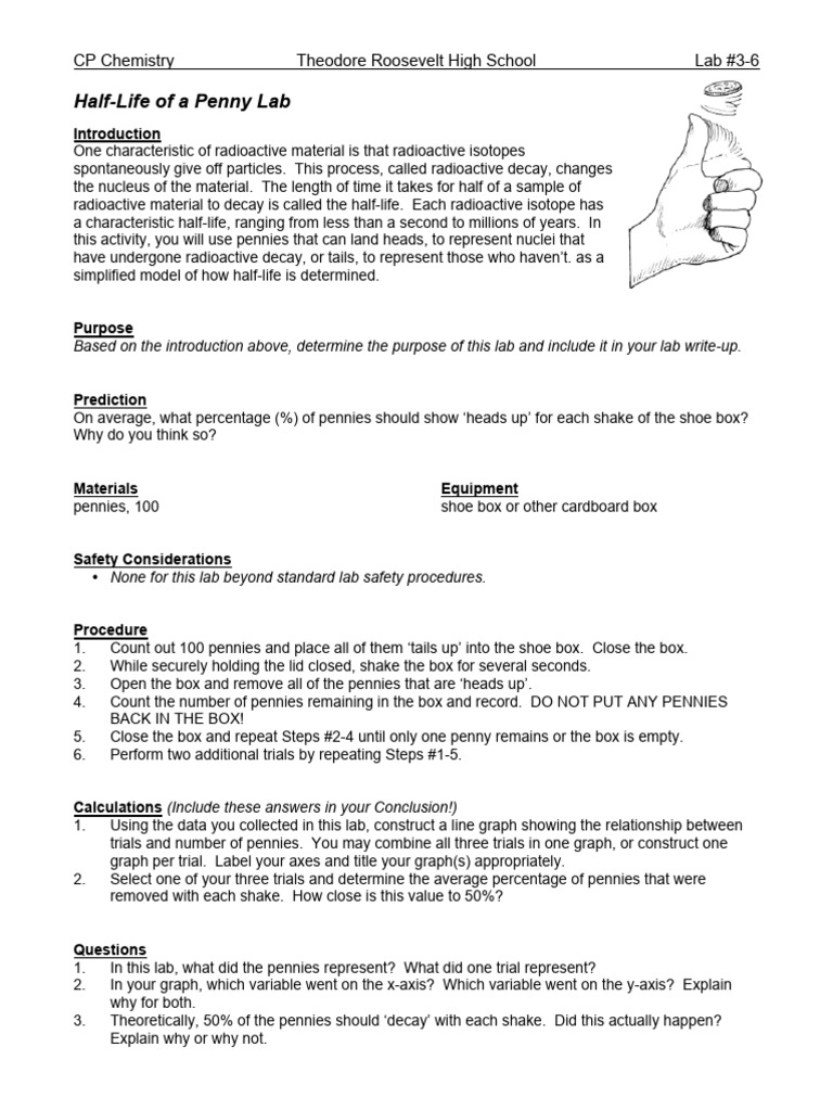 Half Life Penny Roo | PDF | Radioactive Decay | Atomic Nucleus