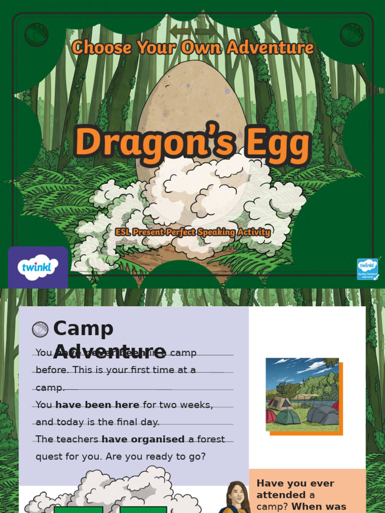 T 1721029462 Esl Present Perfect Choose Your Own Adventure Powerpoint ...