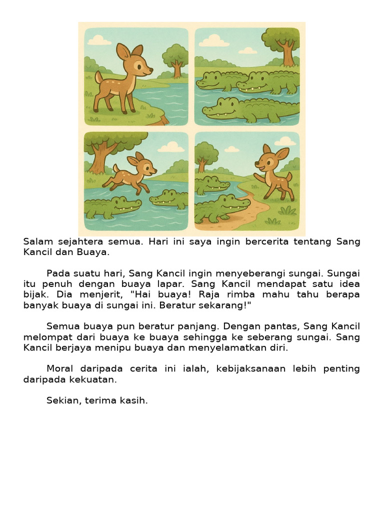 Saikushaa - Sang Kancil Dan Buaya | PDF