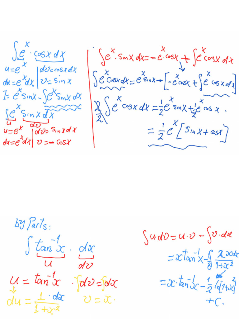 INTEGRATION by Parts - Solved | PDF