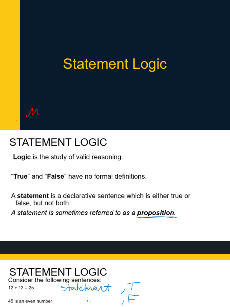 MATS101 MATX101 Chapter 2 and 3 Logic | PDF | Logic | If And Only If