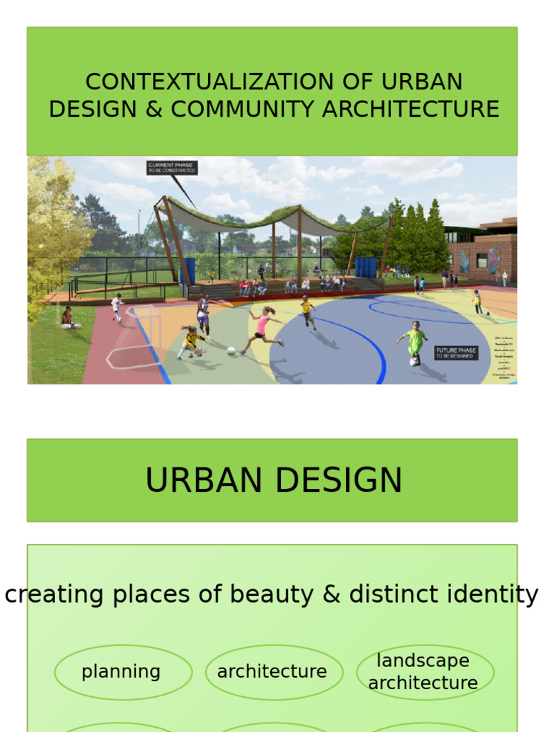 Contextualization of Urban Design Community Architecture | PDF