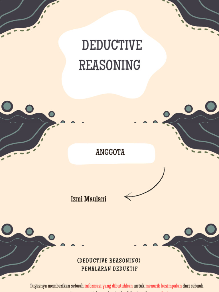 Deductive Reasoning | PDF