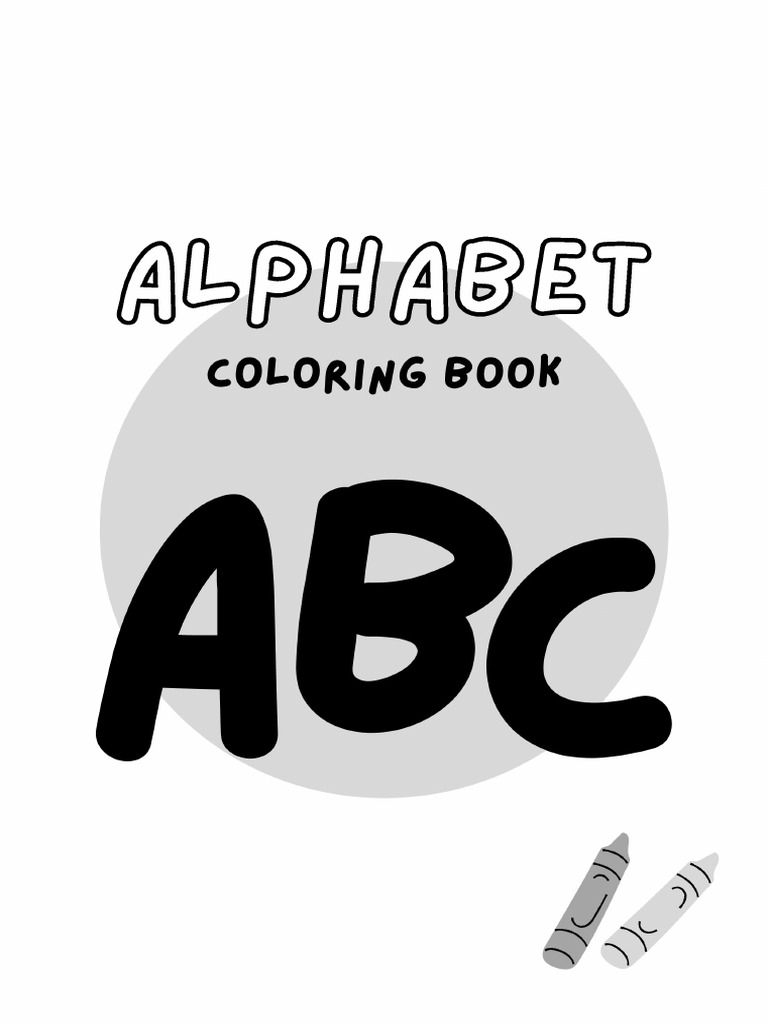 White Minimalist Alphabet Coloring Book Worksheet - 20250531 - 113047 ...