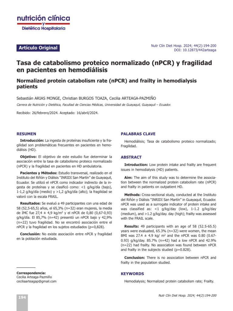580 Arteaga | PDF | Medicina CLINICA | Bioquímica