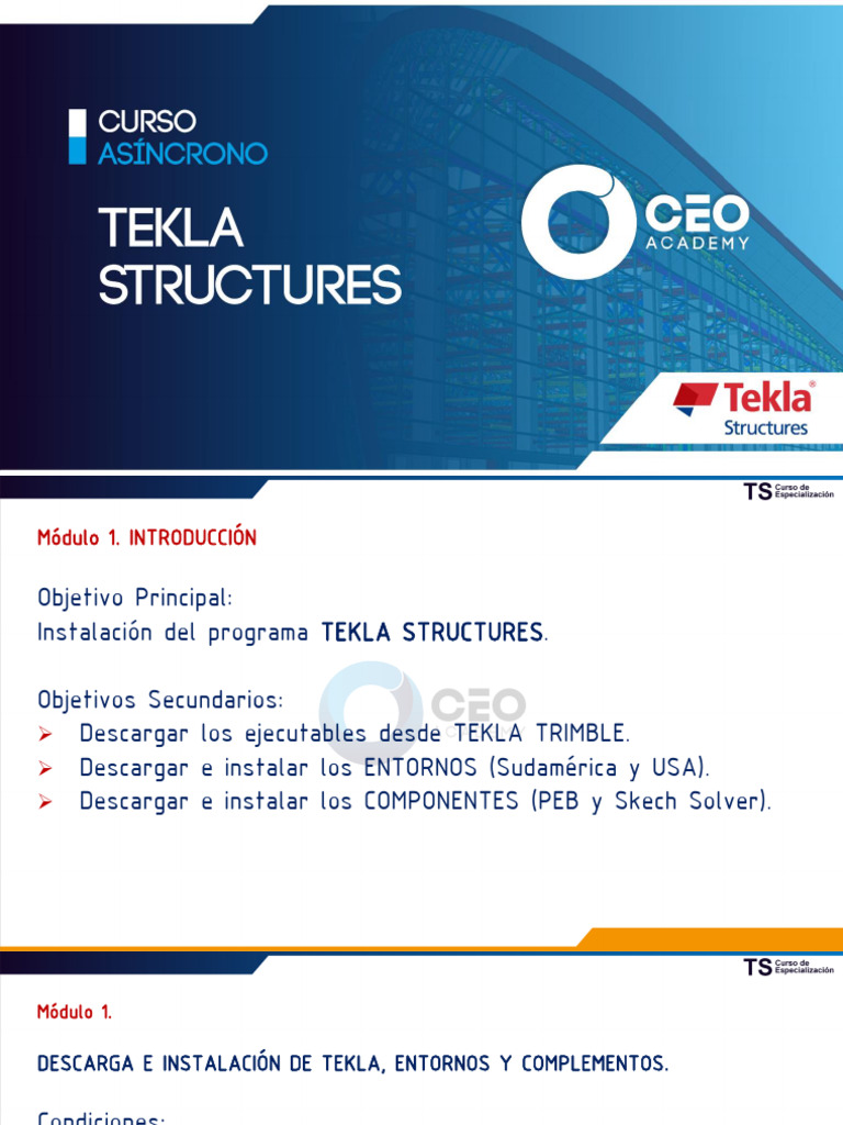 Tekla Structure - Módulo 01 | PDF