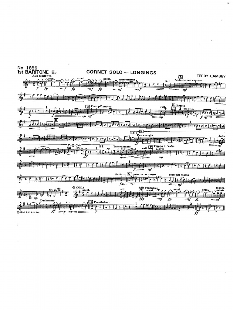 Longings - 1st Baritone | PDF