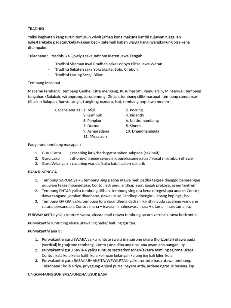 Materi Baja Klas 7 Sem 2 | PDF